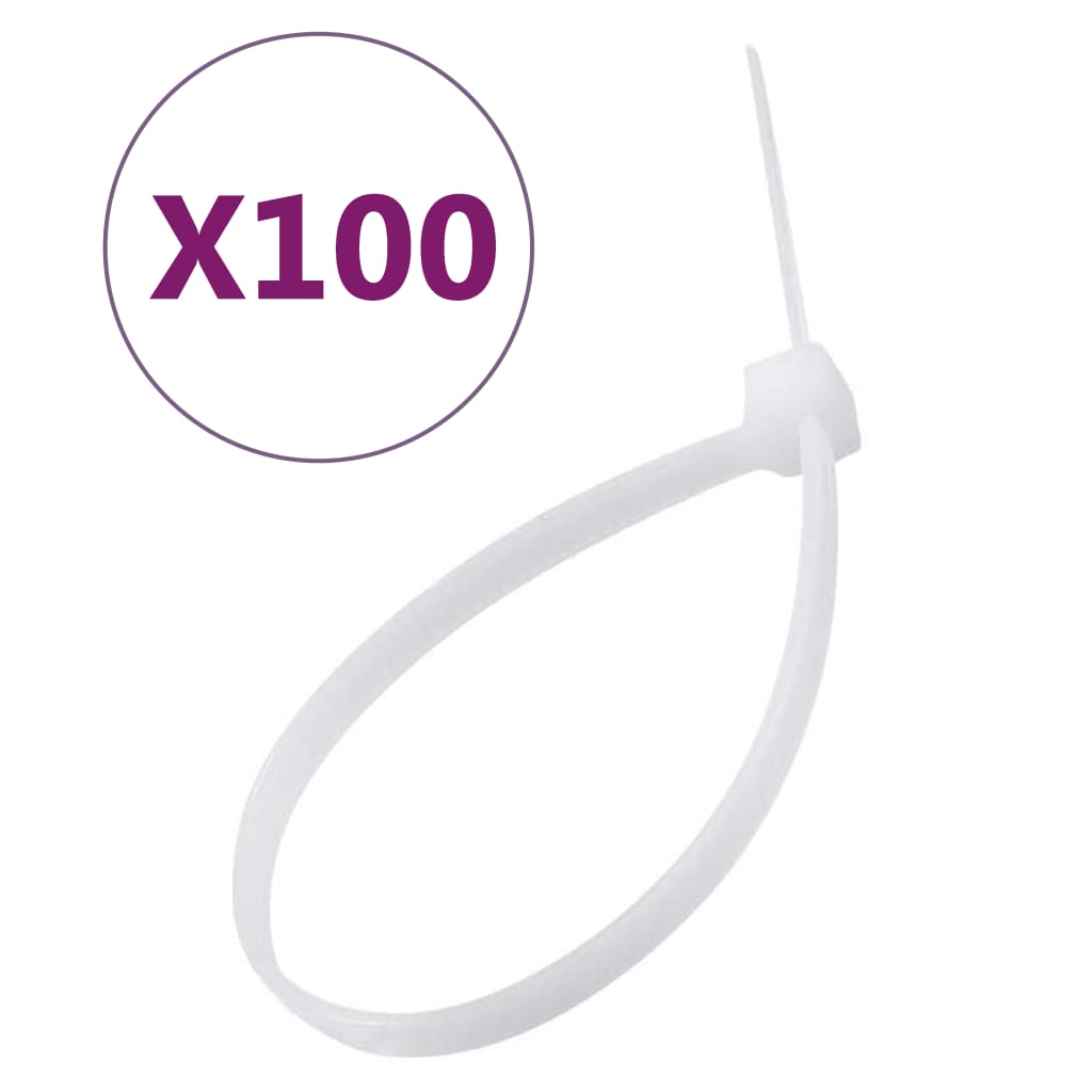 Set coliere fixare cablu vidaXL, 100 buc., 15 cm - eMAG.ro