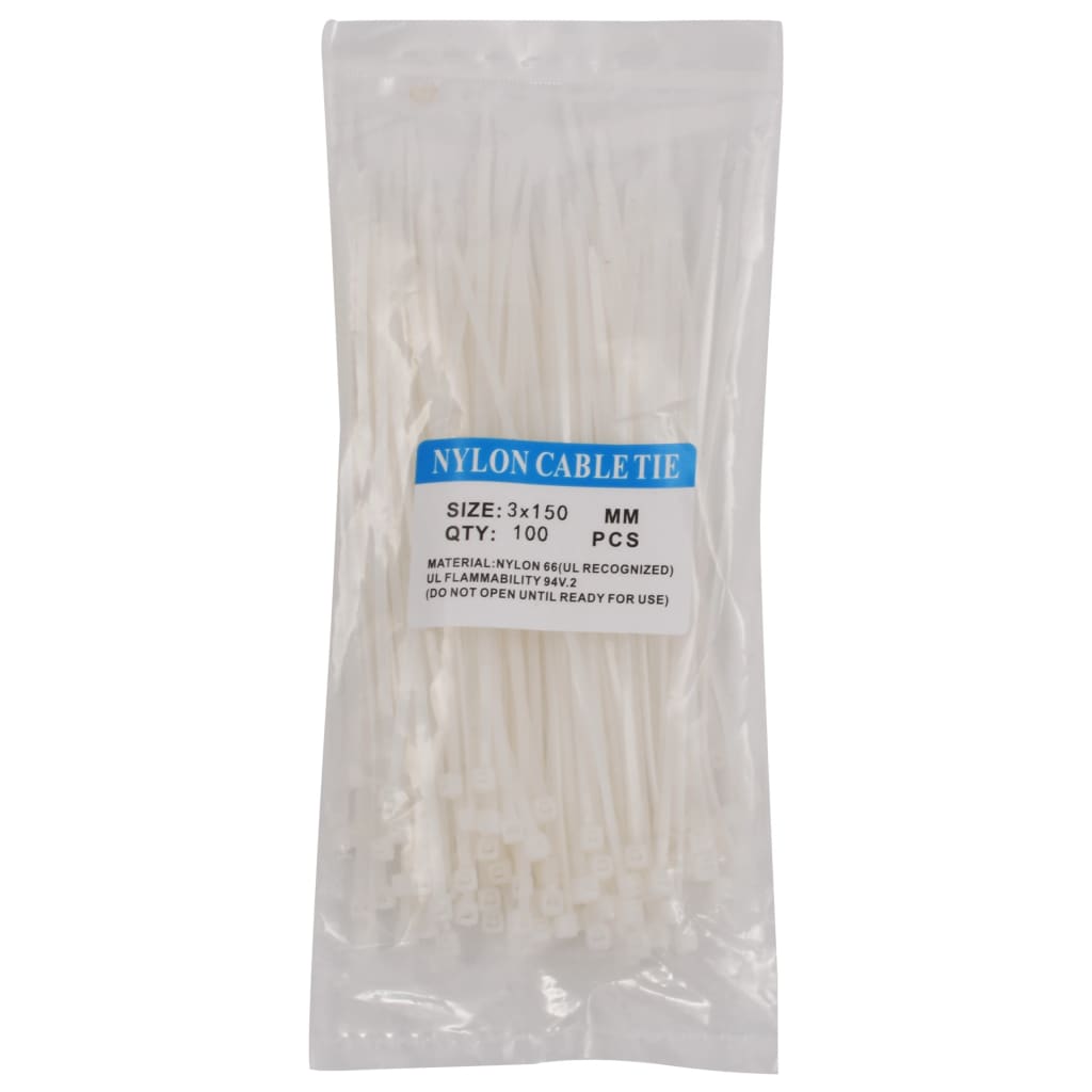 Set coliere fixare cablu vidaXL, 100 buc., 15 cm - eMAG.ro