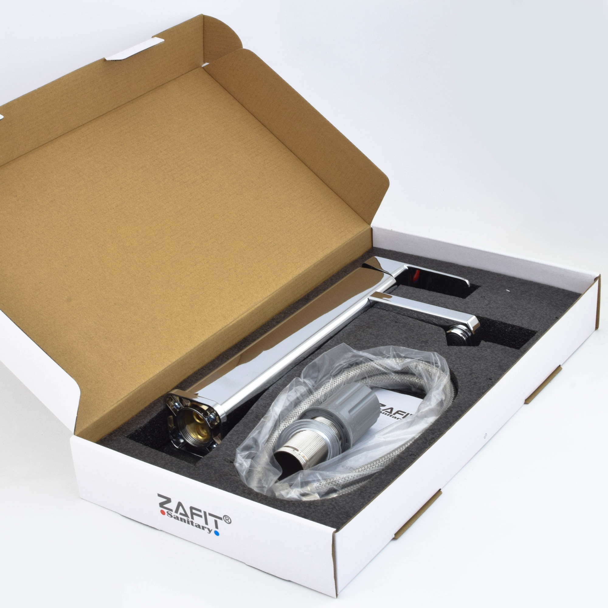 ZAFIT LUX-16C Fürdőszoba mosogató csaptelep, magas csaptelep ...