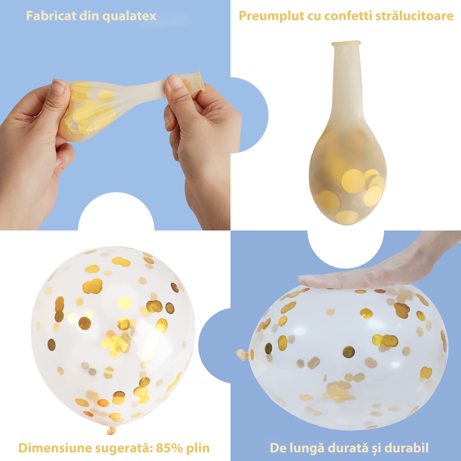 Set 22 baloane petrecere, SDLOGAL, Model aniversar, cu "La multi ani ...