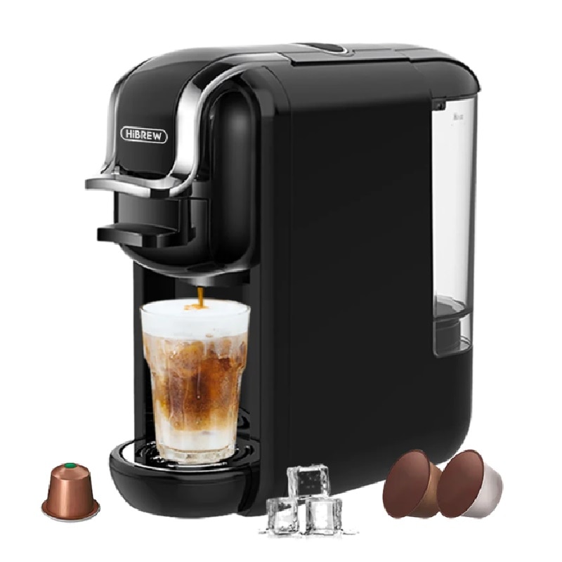 Espressor cu capsule 4in1 HiBREW H2A, 19 bar, 1450W, 600ml, Thermoblock ...