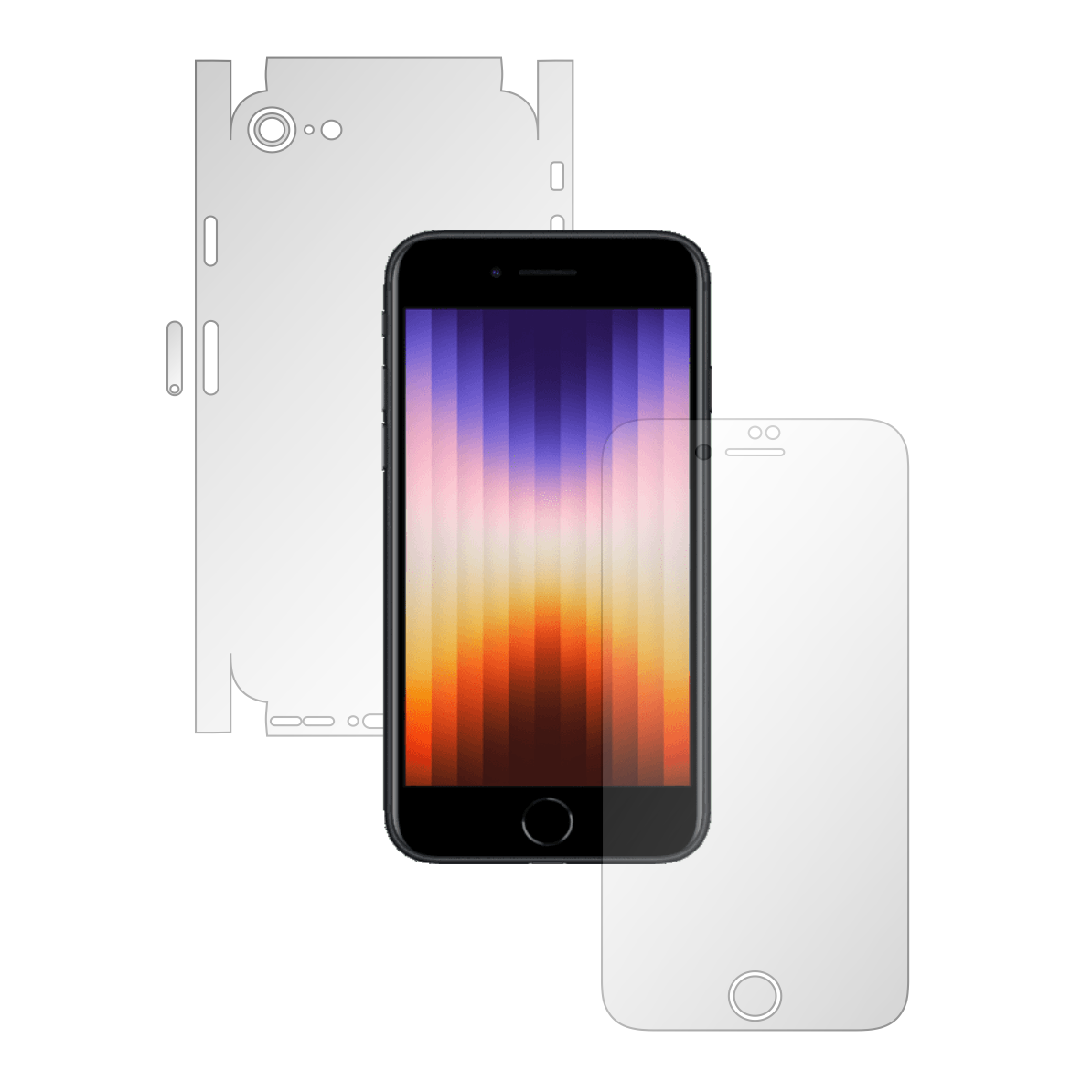 iSkinz Full Body Film за Apple iPhone SE (3-то поколение) 2022 ...