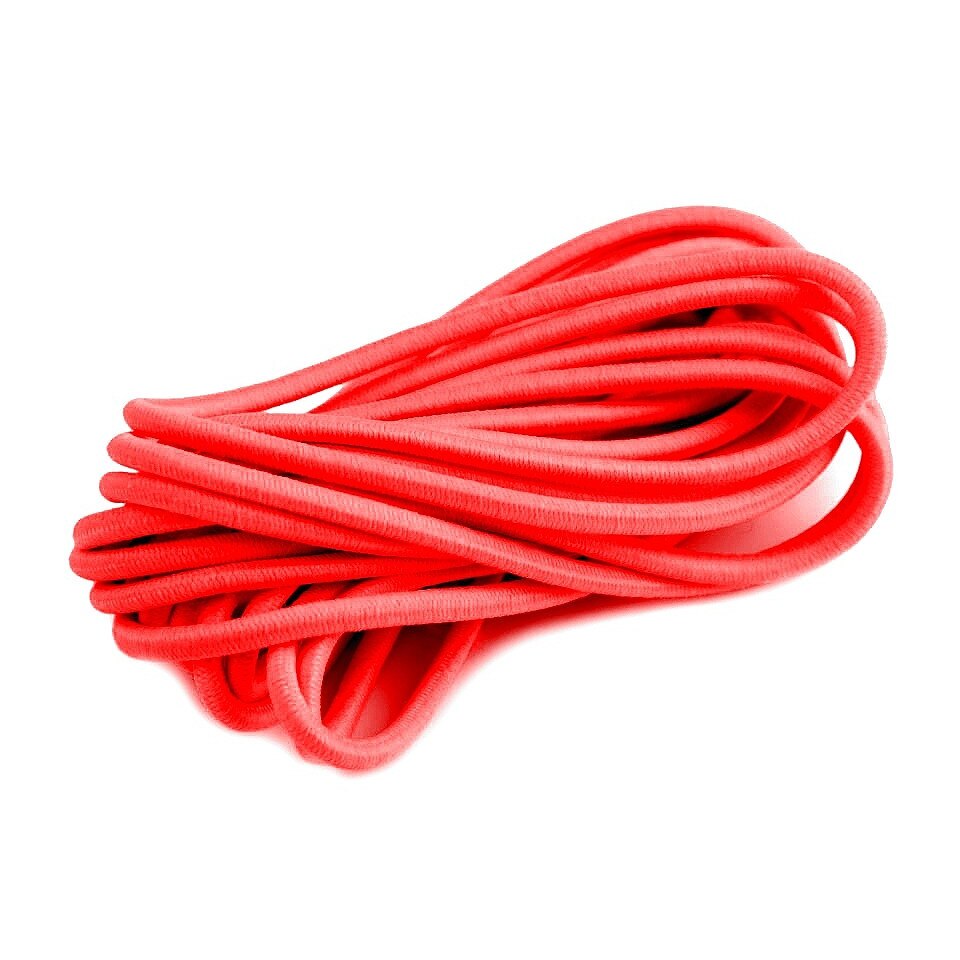 Elastic rotund, diametru 3 mm, lungime 3 m Rosu coral neon - eMAG.ro