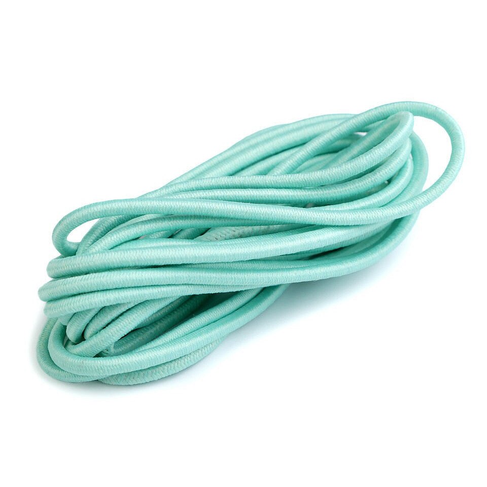Elastic rotund, diametru 3 mm, lungime 3 m Verde menta - eMAG.ro