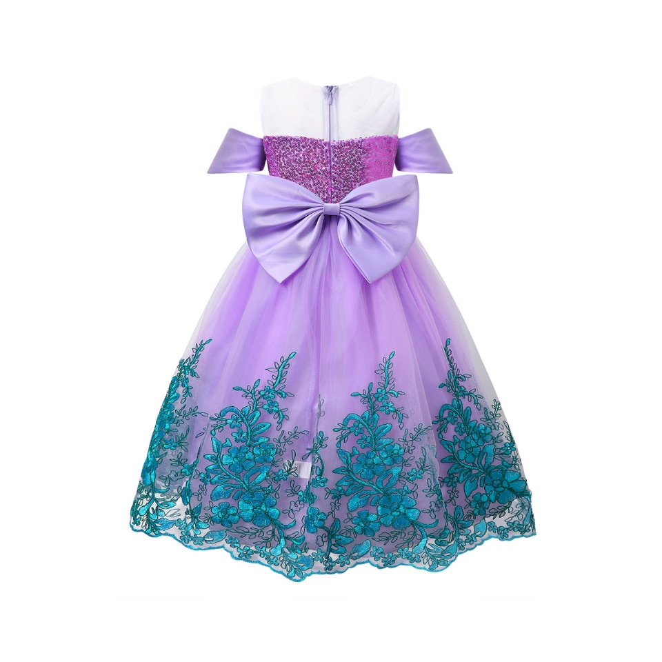 Rochie Printesa Ariel, printesa Disney, AmzBarley, Mov, 8-10 Ani, 140 ...