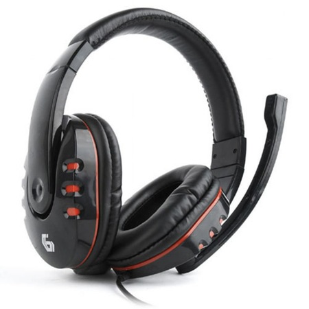 Casti gaming, Gembird, Control volum, Mufa 3,5 mm, Cablu 1,8 m, Negru ...