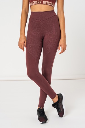 Gymshark, Фитнес клин Lustre с висока талия, Тъмновиолетов, XS - eMAG.bg