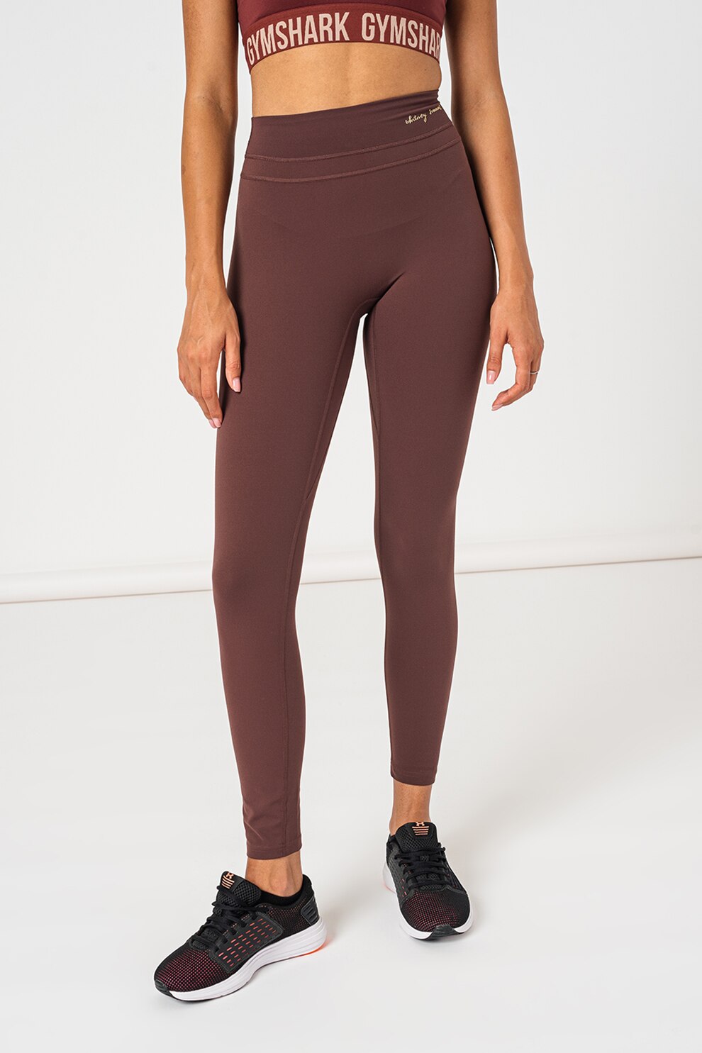 Gymshark, Фитнес клин Whitney с висока талия, Бледовиолетов, S - eMAG.bg