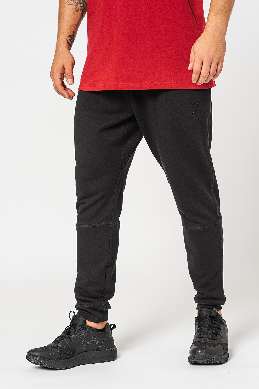 Gymshark, Фитнес панталон Compound със скосени крачоли, Черен, M - eMAG.bg