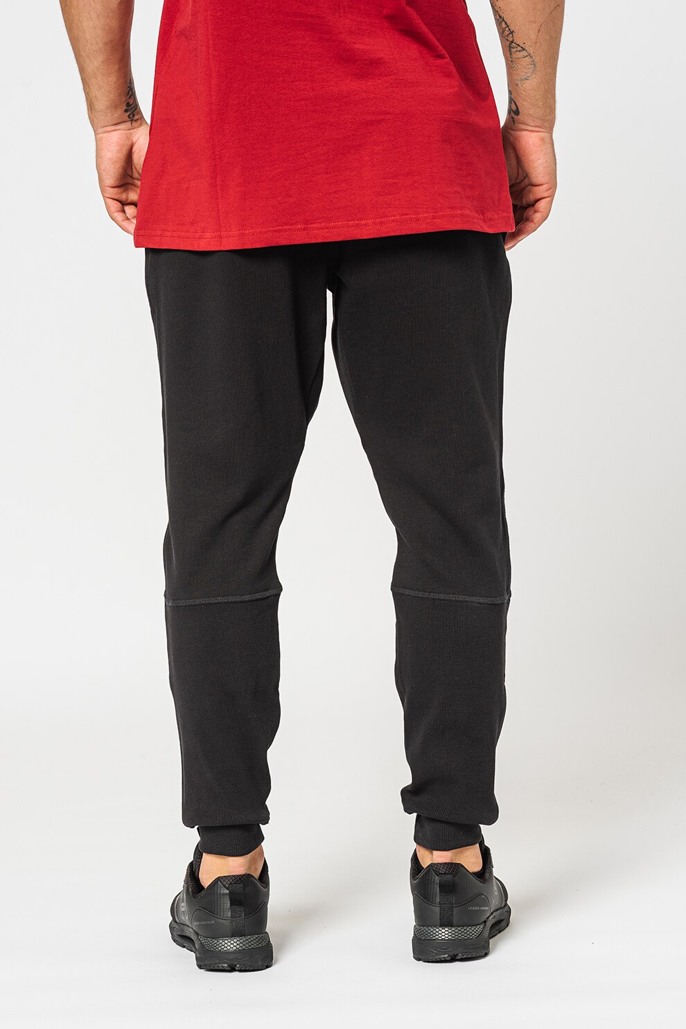 Gymshark, Фитнес панталон Compound със скосени крачоли, Черен, M - eMAG.bg