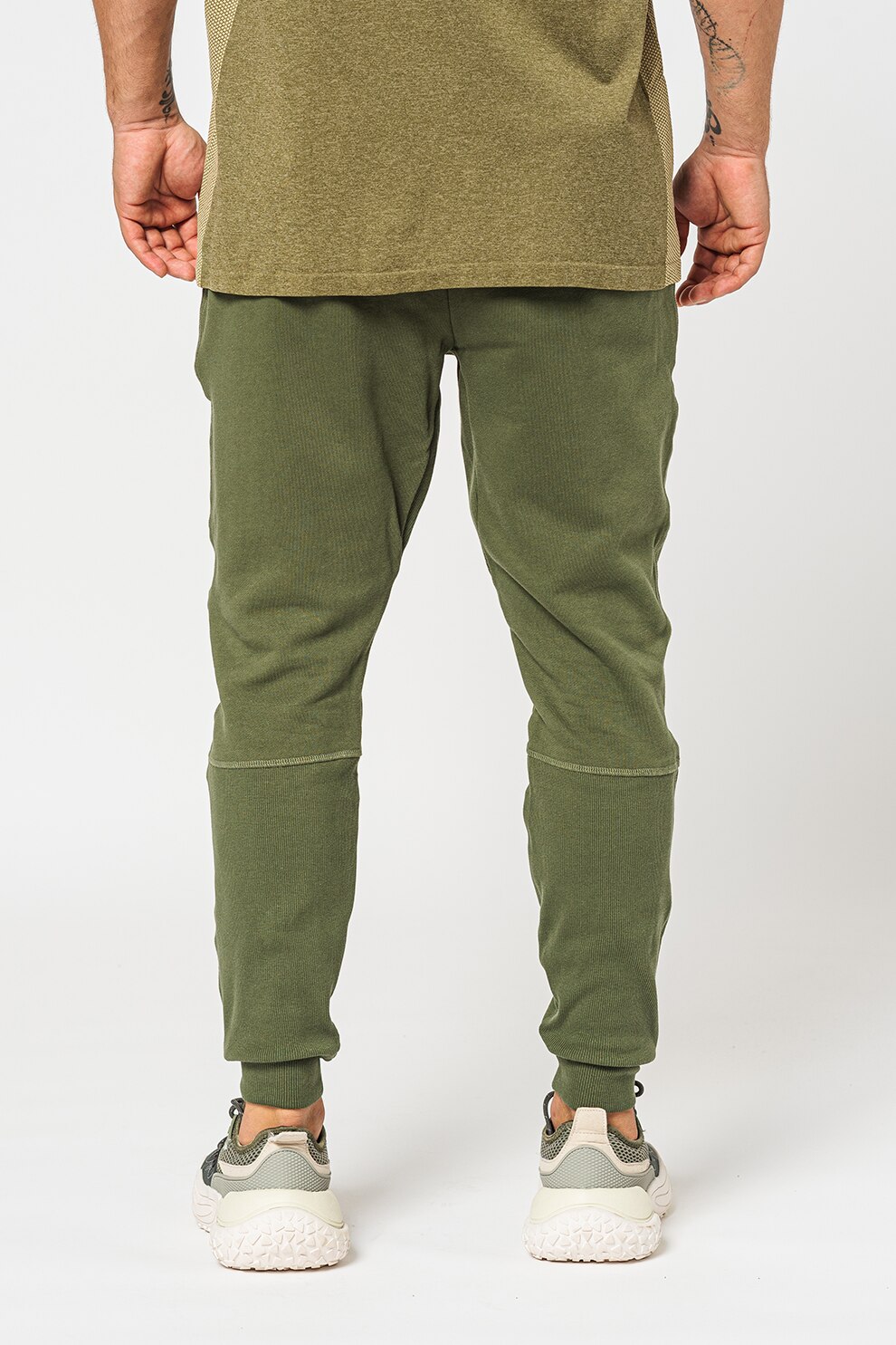 Gymshark, Фитнес панталон Compound със скосени крачоли, Зелен, S - eMAG.bg