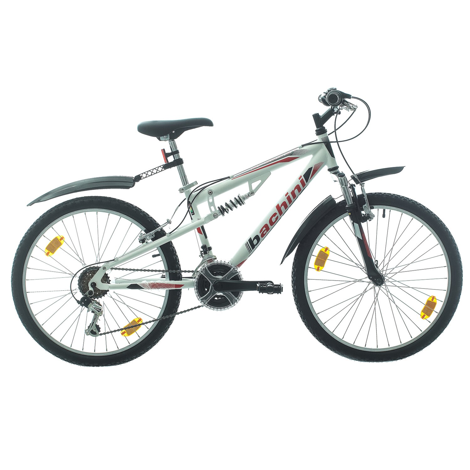 Bachini SPEED Mountain Bike, 24", fehér/piros - eMAG.hu