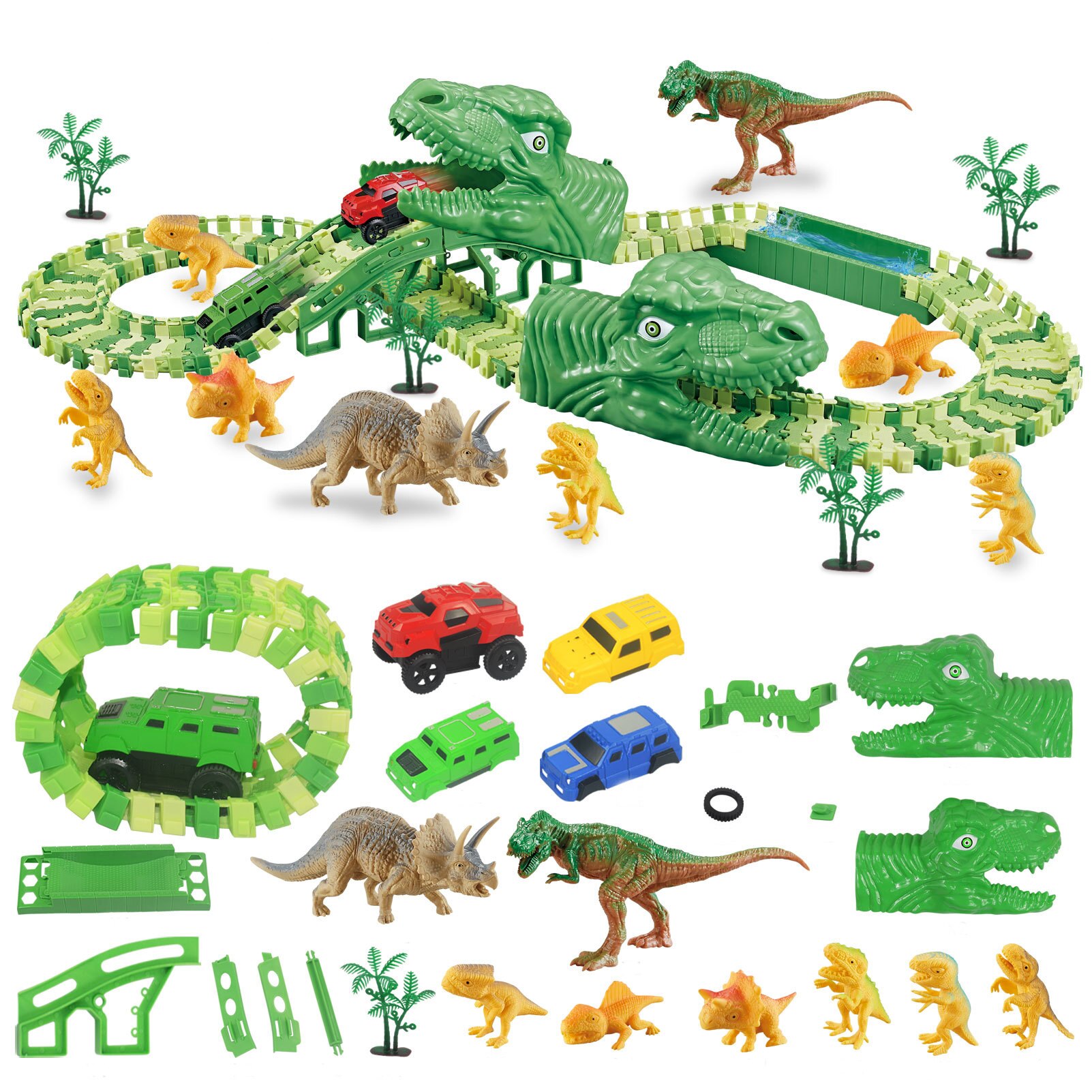 Set 165 jucarii curse masini, Areout, Plastic, 3 ani+, Multicolor - eMAG.ro