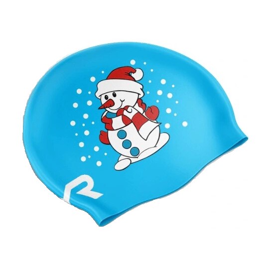 Casca de inot, TYR, Christmas Swim Cap, albastru, universal - eMAG.ro