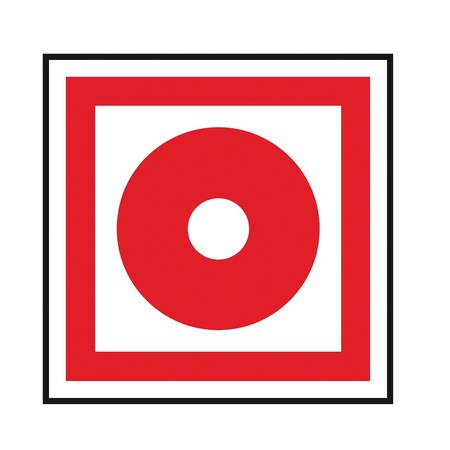 Indicator securitate Buton alarma de incendiu, PVC, 150x150 mm - eMAG.ro