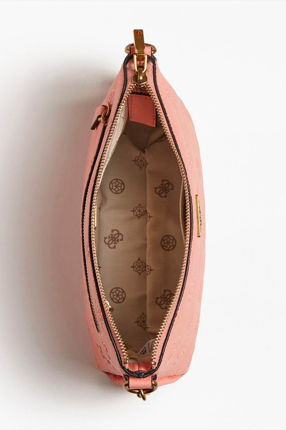 Guess, Geanta crossbody mini Helaina, Roz somon - eMAG.ro