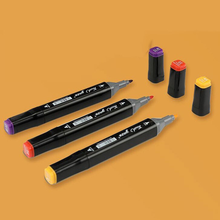 Set 80 markere duble, Plastic, 15 cm, Multicolor - eMAG.ro