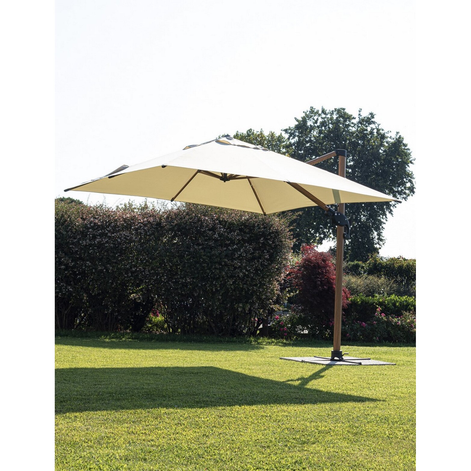 Umbrela gradina Orion, bej, 400x400x270 cm - eMAG.ro
