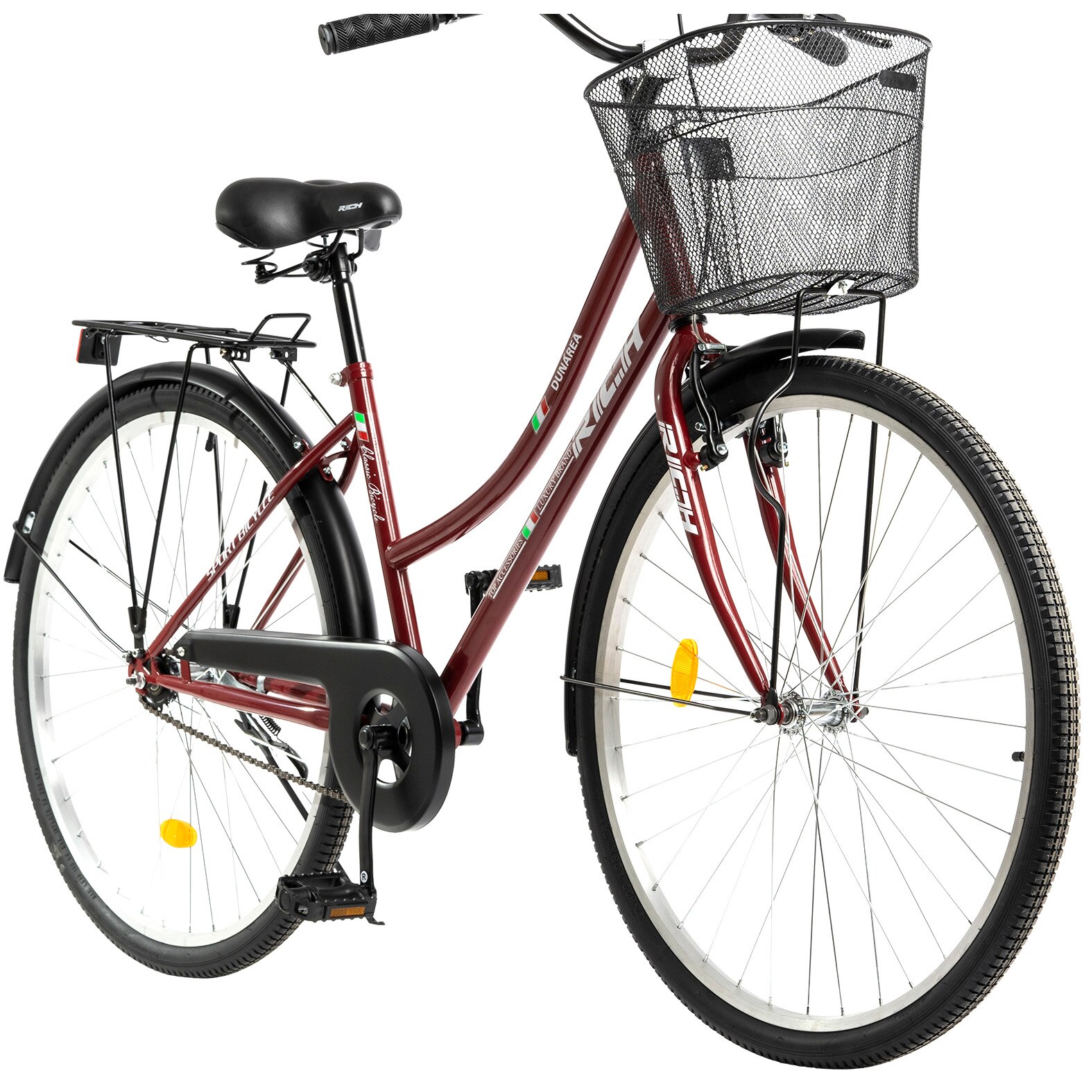 Bicicleta City, Roti 28 Inch, Frana V-Brake, Portbagaj, Aparatori ...