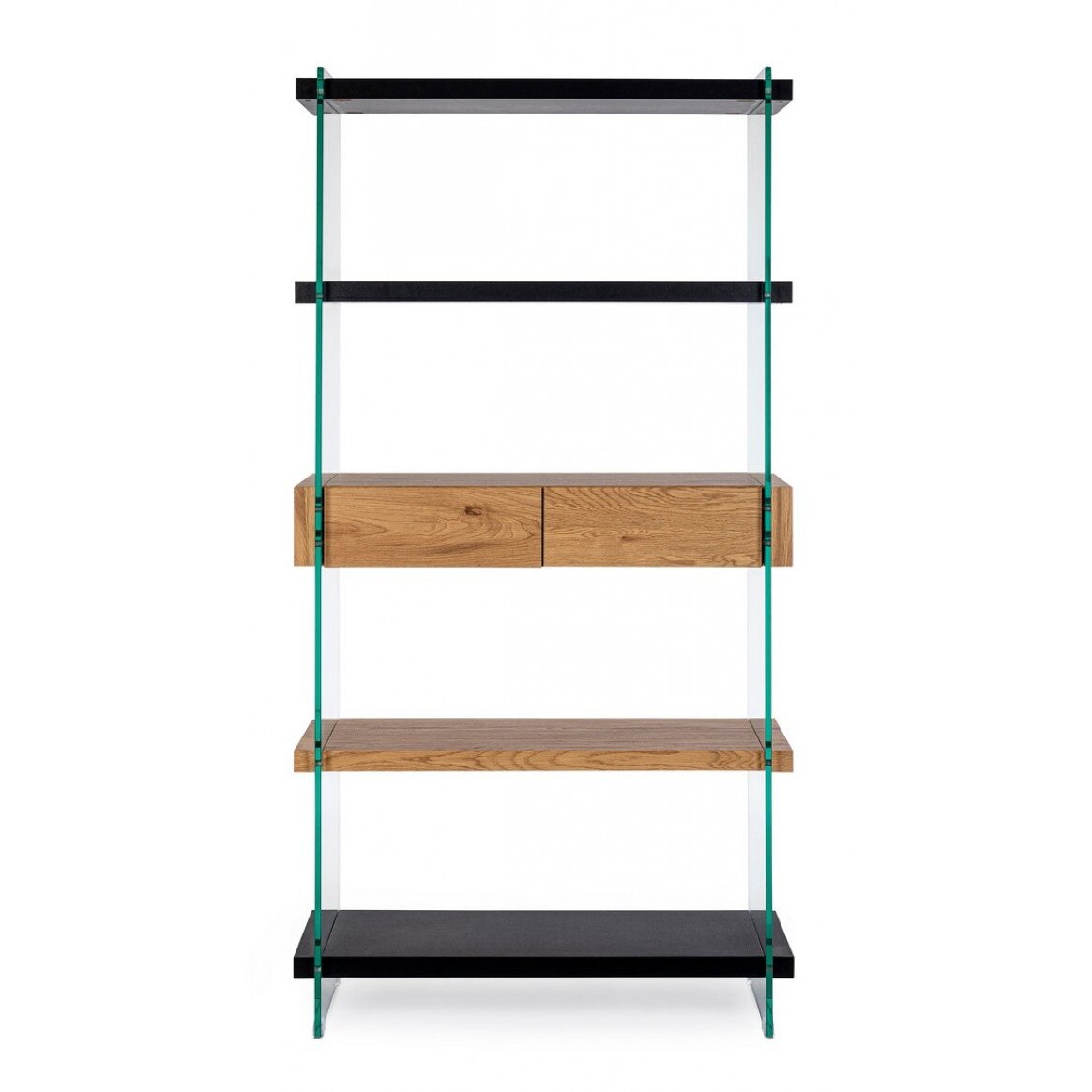 Raft, mdf si sticla, Line, 90x39x180 cm - eMAG.ro