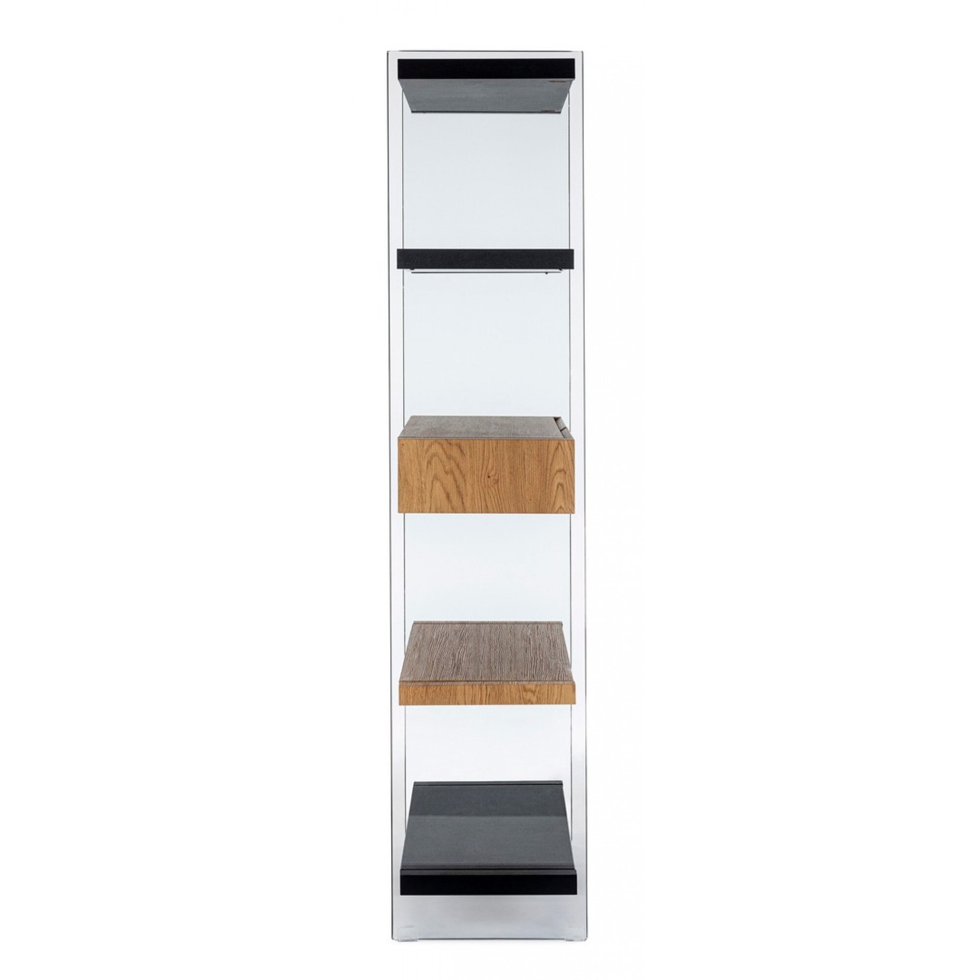 Raft, mdf si sticla, Line, 90x39x180 cm - eMAG.ro