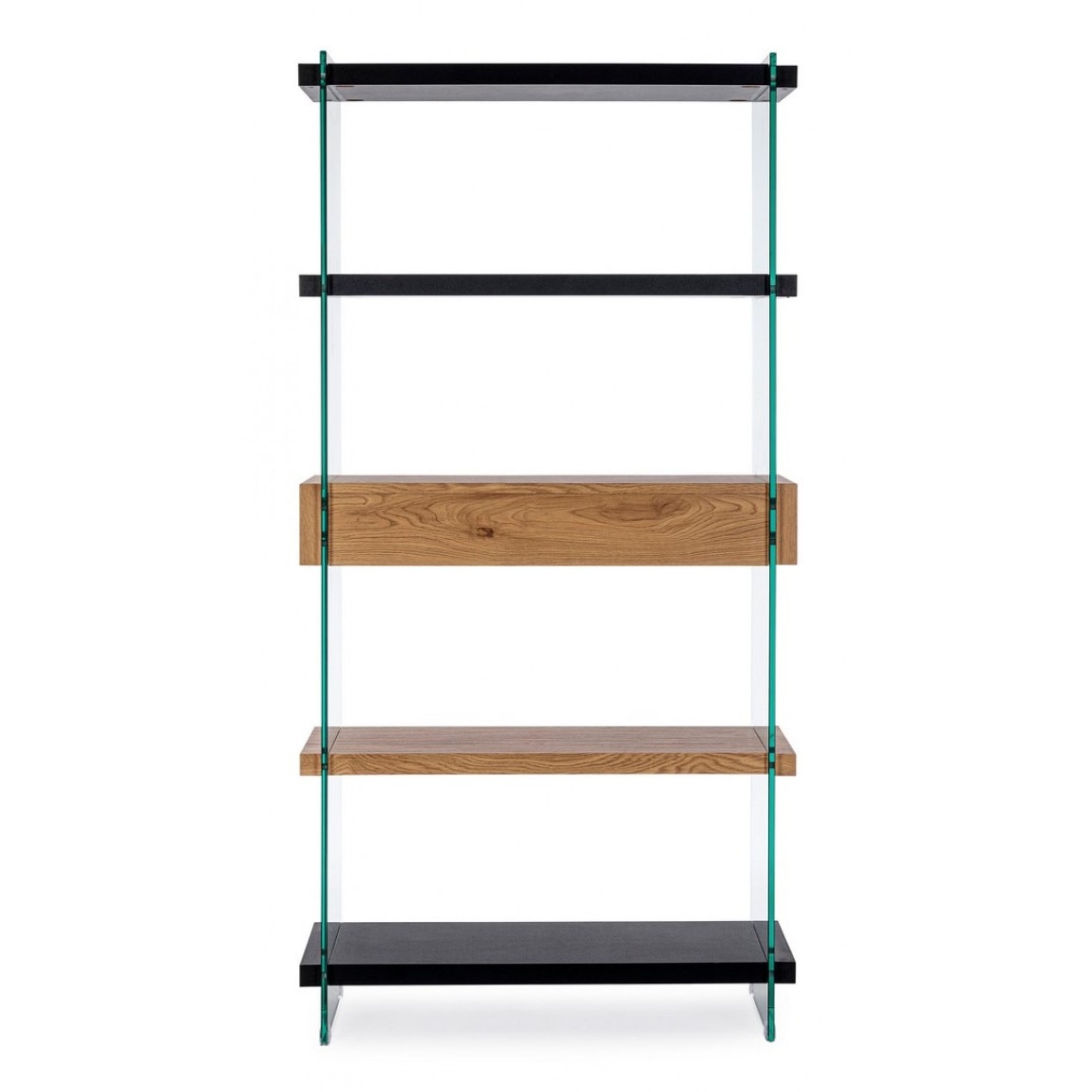 Raft, mdf si sticla, Line, 90x39x180 cm - eMAG.ro