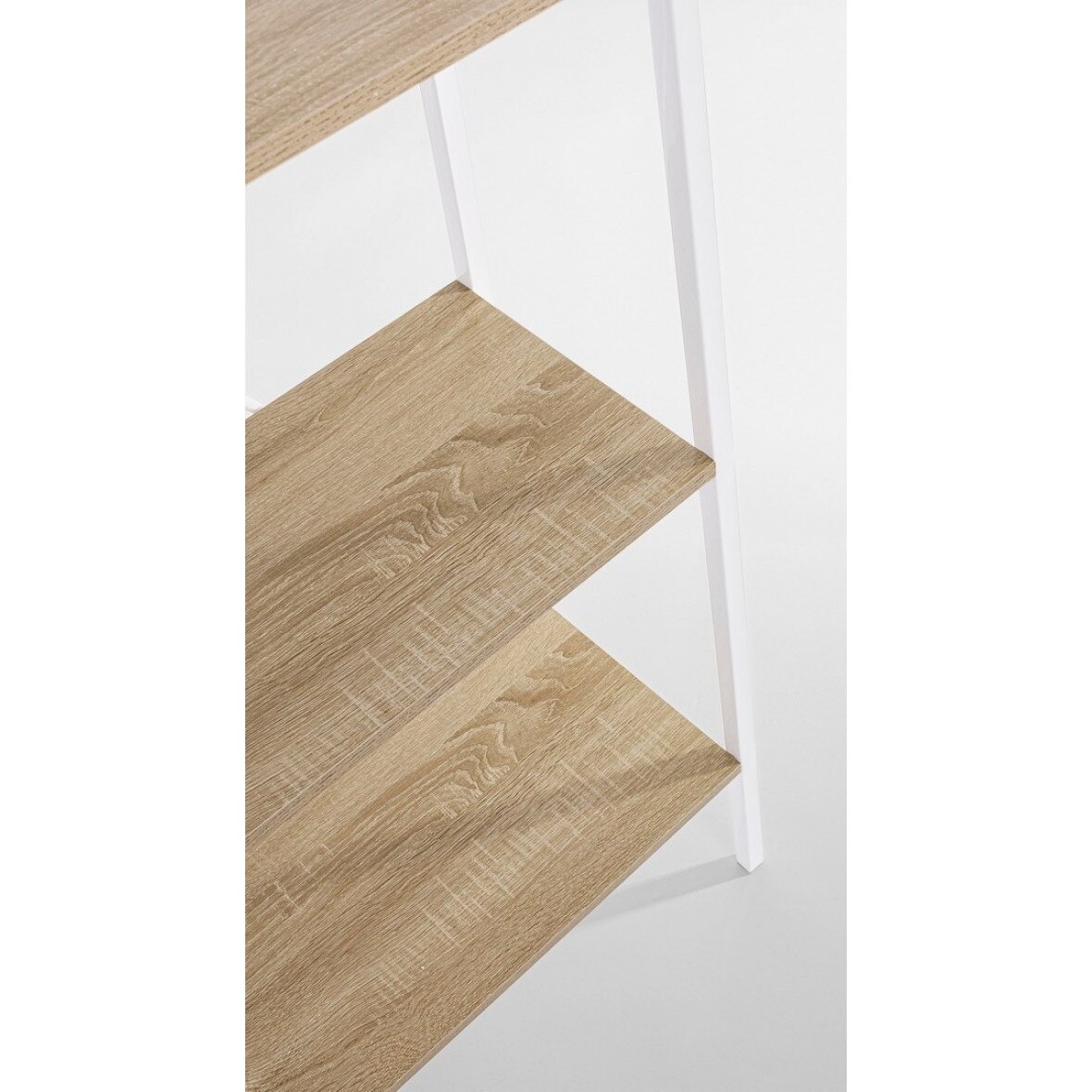 Raft, mdf si fier alb, 60x32.5x148h - eMAG.ro