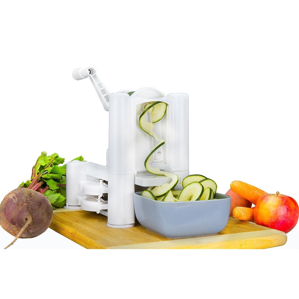 Feliator Legume si Fructe, Manual, cu Multiple Tipuri de Lame, Alb ...