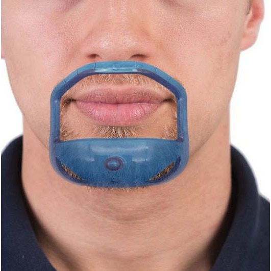 Set sablon contur si modelare pentru ingrijire barba si mustata, 5 ...