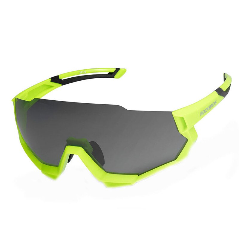 Ochelari de ciclism, ROCKBROS, Polarizati, Cu 4 lentile, UV400, Verde - eMAG.ro