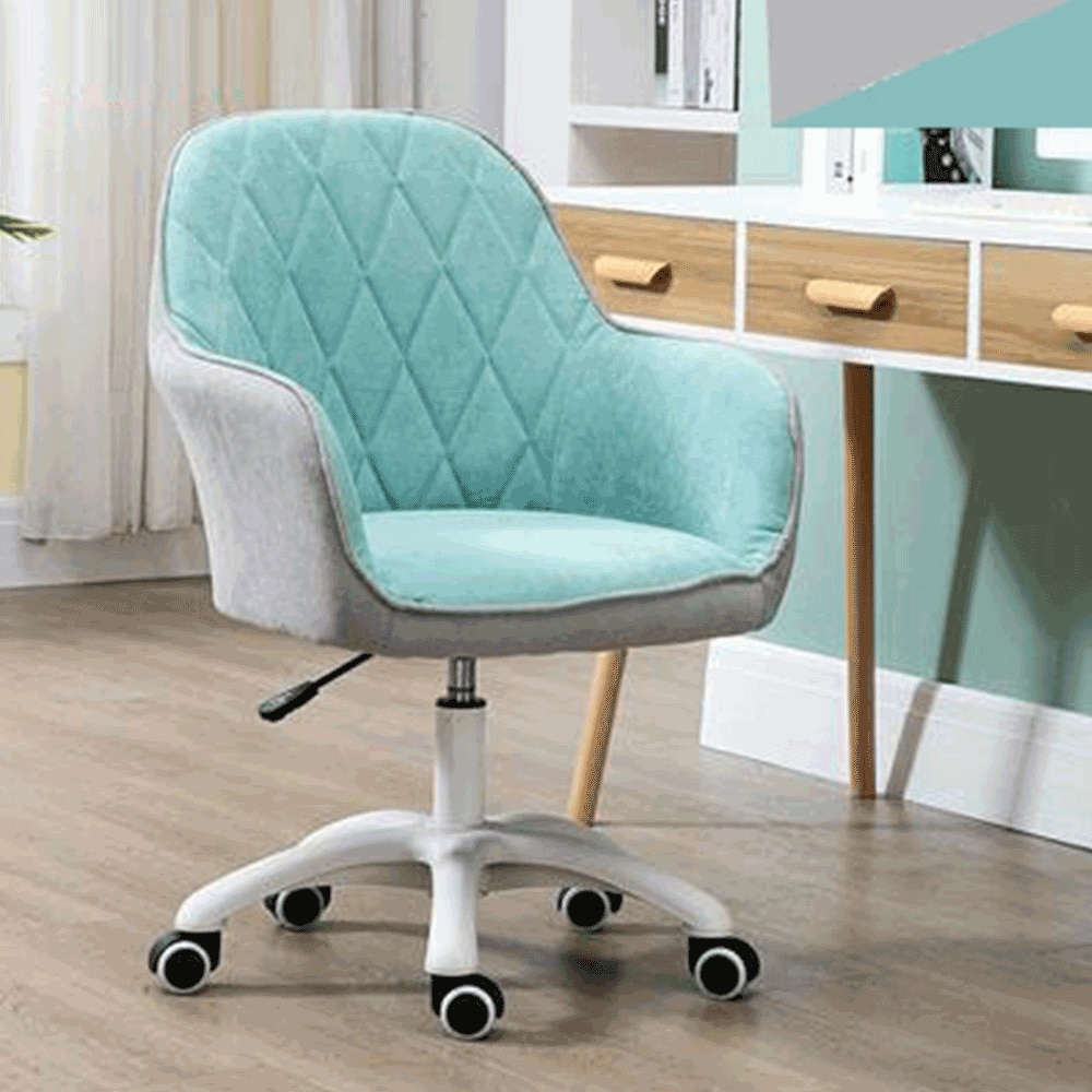 Scaun de birou, alb, gri, albastru, inaltime reglabila, cu roti ...