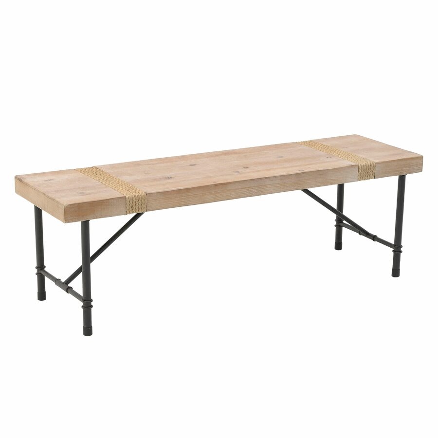 Bancheta bucatarie, Iedera, Lodge, Lemn, Maro, 130x40x40 cm - eMAG.ro