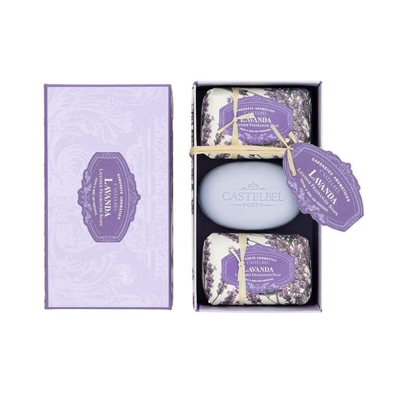 Set 3 sapunuri Castelbel, Lavanda, 150 g - eMAG.ro