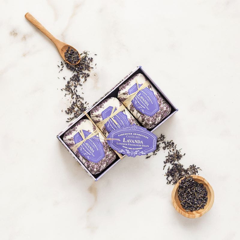 Set 3 sapunuri Castelbel, Lavanda, 150 g - eMAG.ro