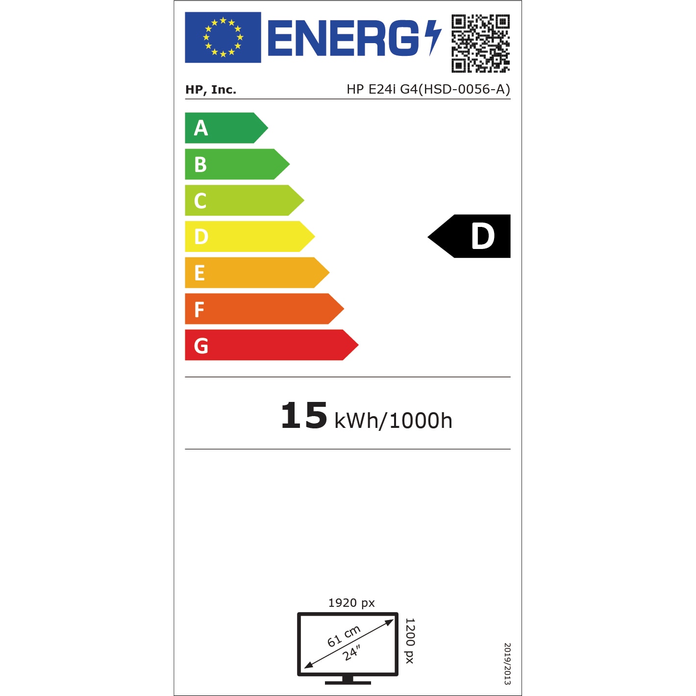 HP Monitor EliteDisplay E24i G4 24" WUXGA AG IPS 1920x1200, 16:9, 1000: ...