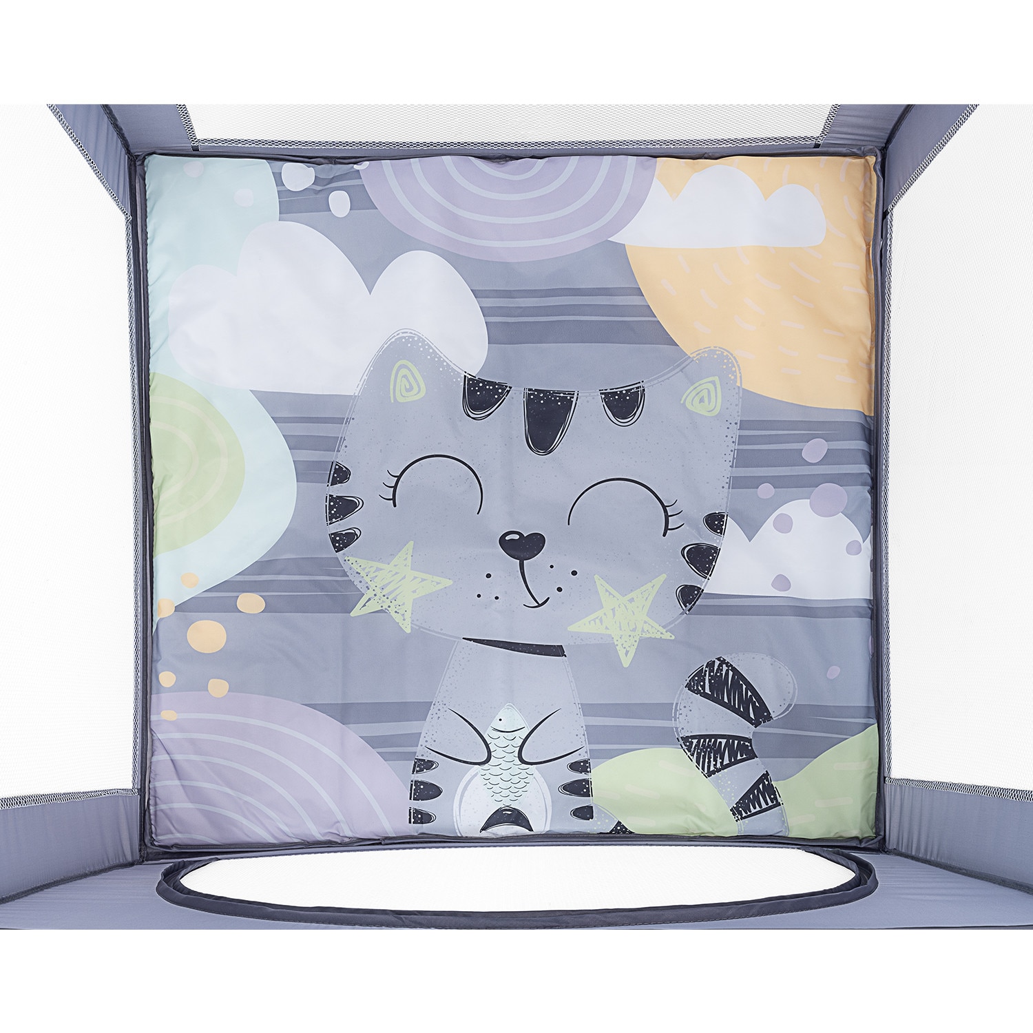 Кошара за игра Enjoy Grey Cat, Kikka boo, Бял - eMAG.bg