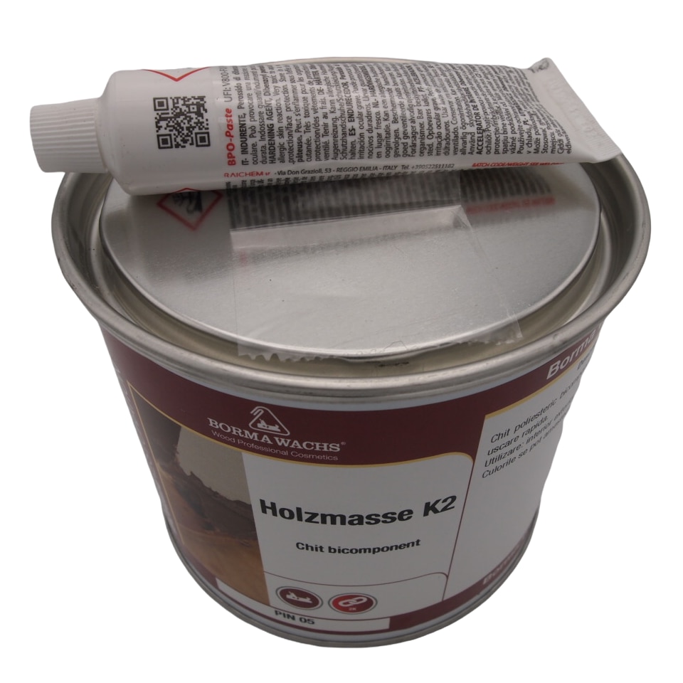 Chit bicomponent pe baza de solvent pentru lemn, Borma Wachs, 750 grame ...