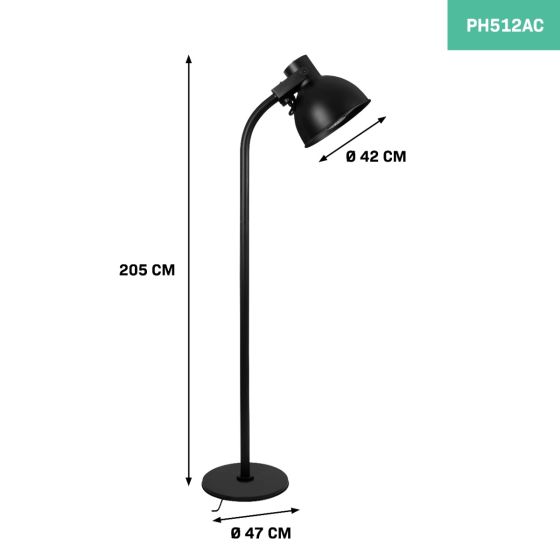 Incalzitor terasa, VONROC, PH512AC, cu telecomanda, pe stativ, 2000W ...