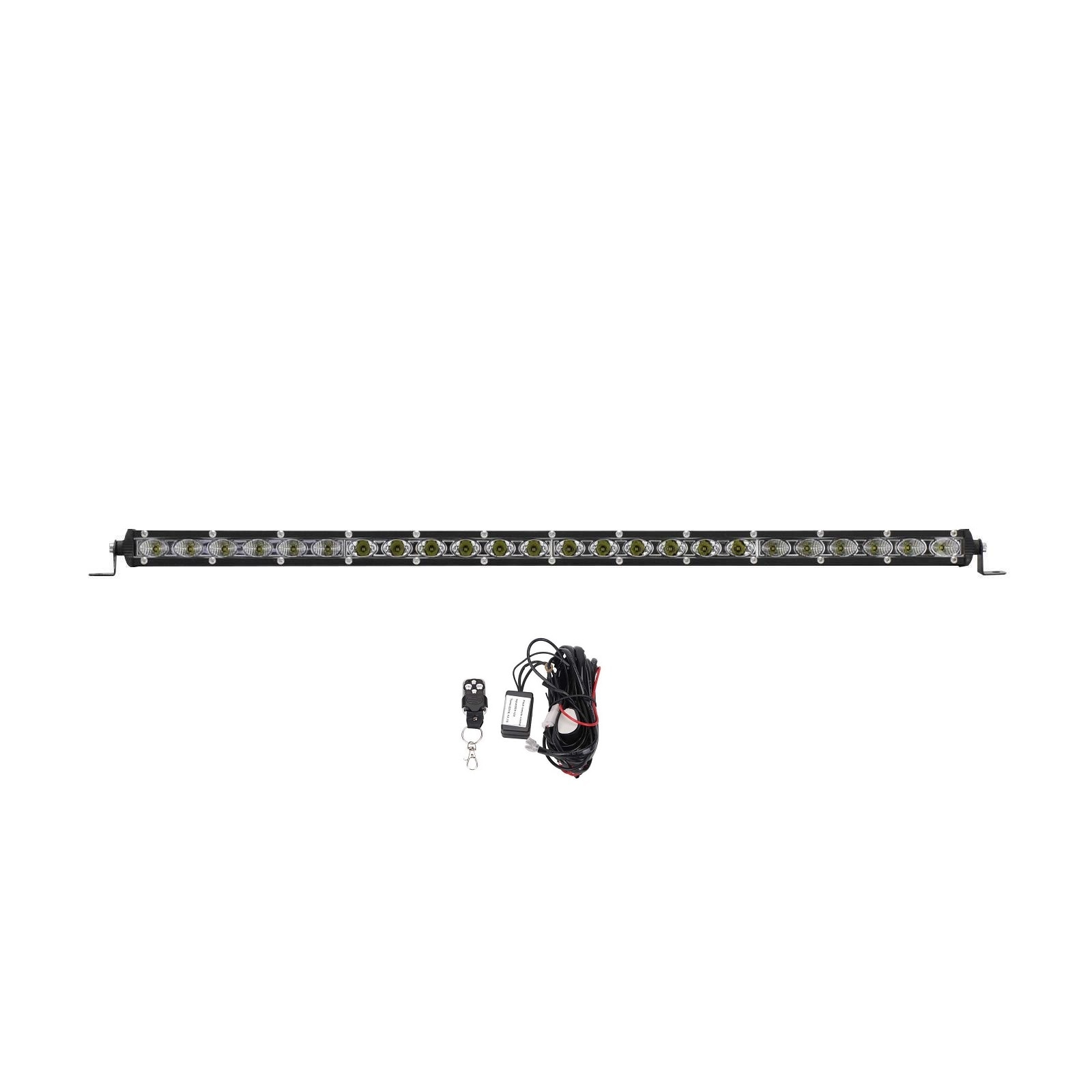Set Led Bar 6D, Super Subtire, Negru, 86 Cm, 72w si Kit cabluri cu ...