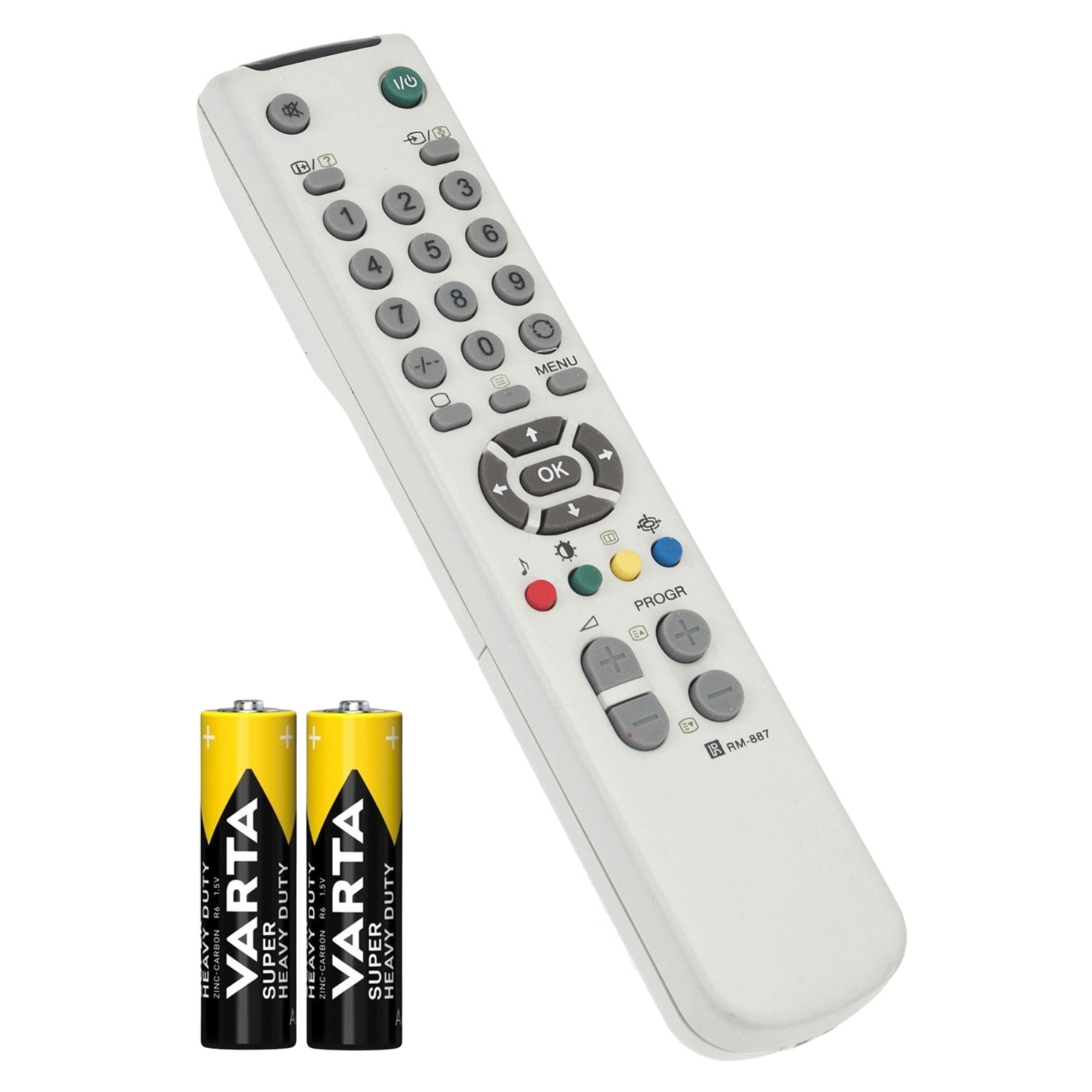 Telecomanda TV compatibila Sony RM-887, alba, baterii incluse - eMAG.ro