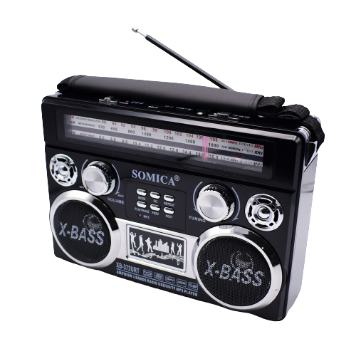 Radio Portabil, MP3, TF, SD, USB, FM, AM, SW, AUX, Lanterna, Negru ...