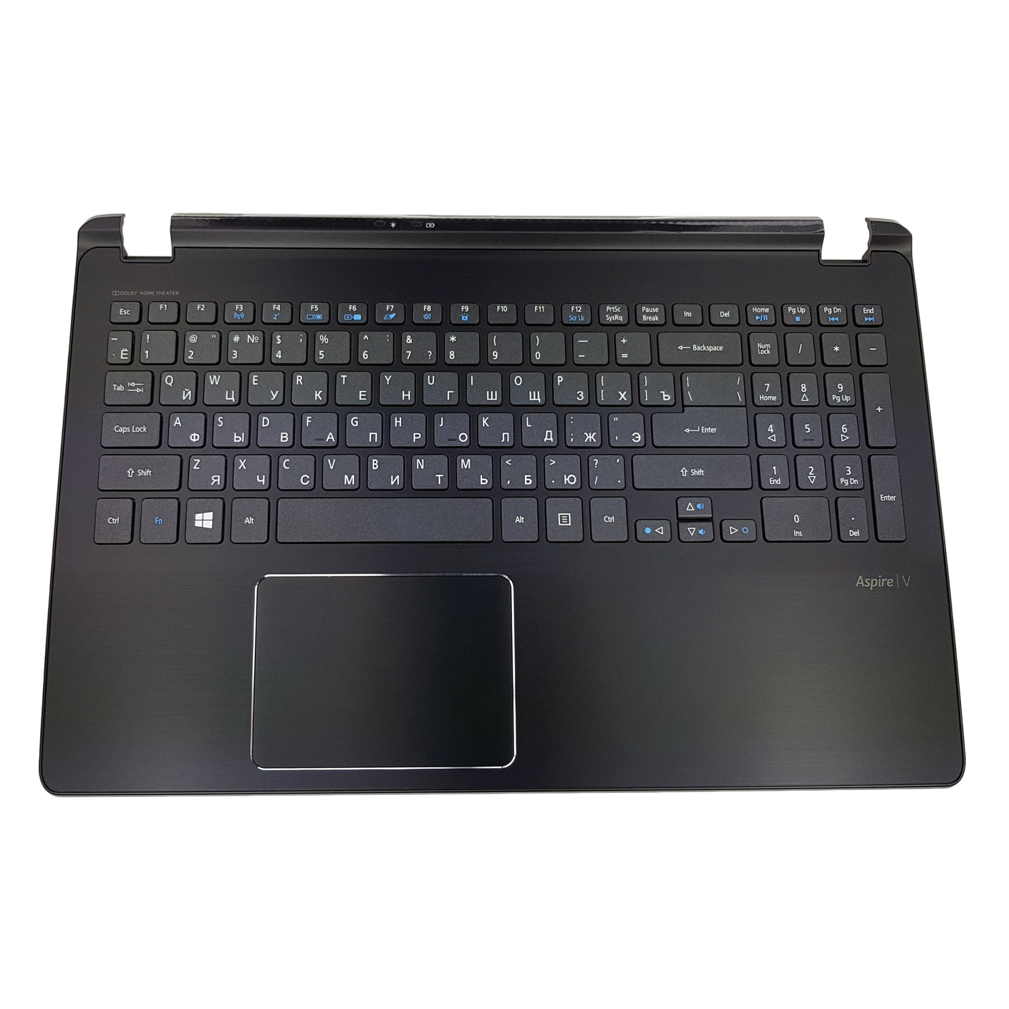 Руска Qwerty клавиатура с калъф, Acer, V5-573, V7-581, V7-582, черен ...