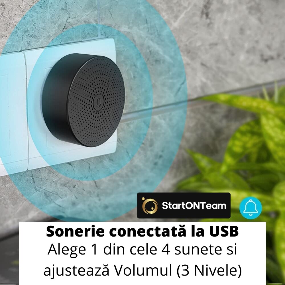 Interfon Video SMART StartONTeam, Wifi cu App Control, Senzor Detectare ...