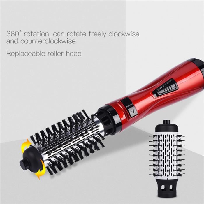 Perie de par rotativa cu uscator, Ceramica, 1200W, Rosu - eMAG.ro