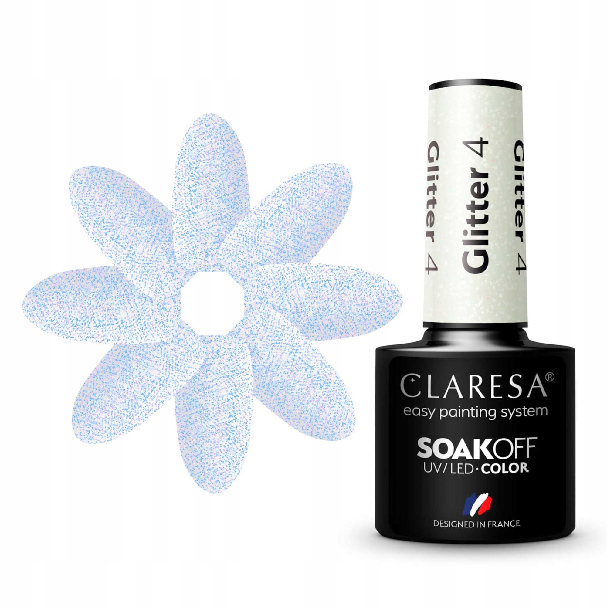 Oja gel Claresa, Glitter 4, 5g - eMAG.ro