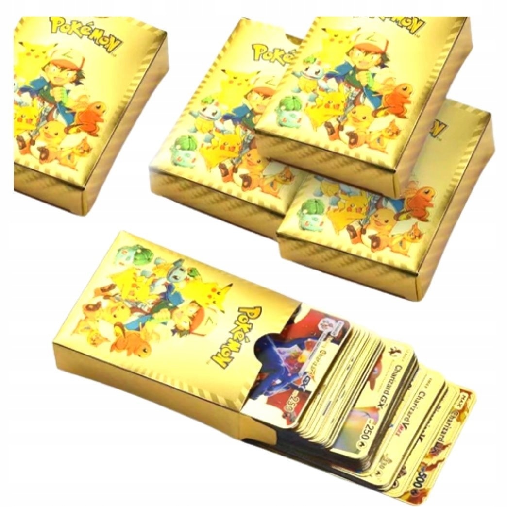 Комплект от 30 карти за игра, POKEMON, Gold Edition, Gold - eMAG.bg