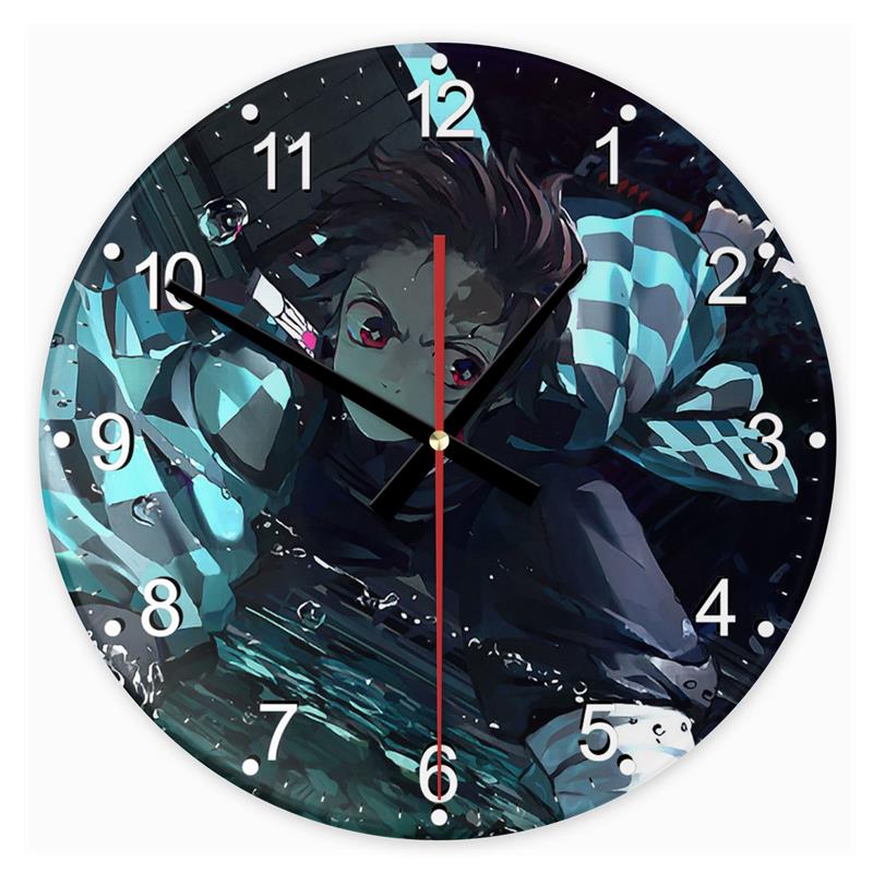 Ceas circular din sticla, Deamon Slayer 19, multicolor,20 cm - eMAG.ro