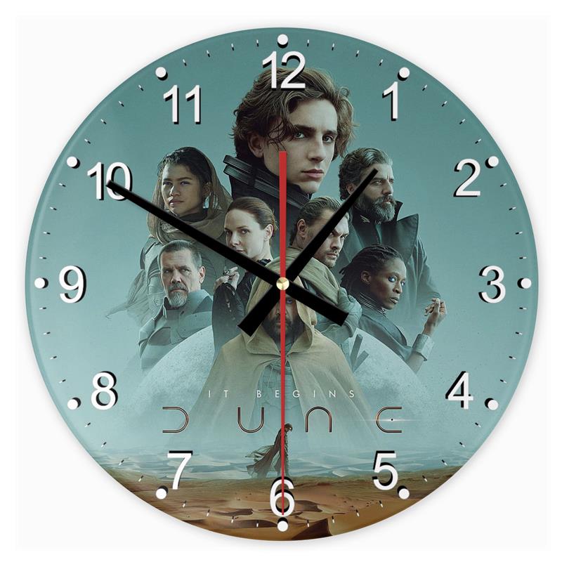 Ceas circular din sticla, Dune 12, multicolor,20 cm - eMAG.ro