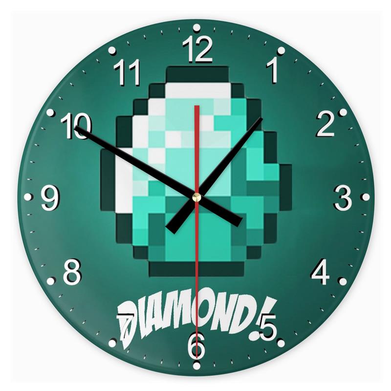 Ceas circular din sticla, Minecraft 11, multicolor,20 cm - eMAG.ro