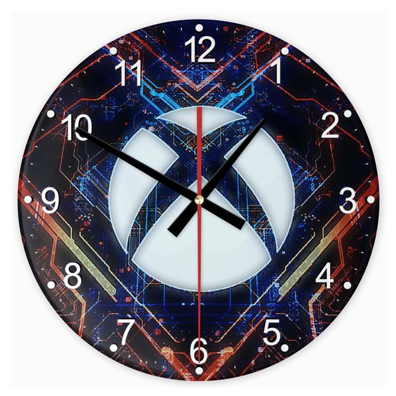Ceas circular din sticla, Gamer 18, multicolor,20 cm - eMAG.ro